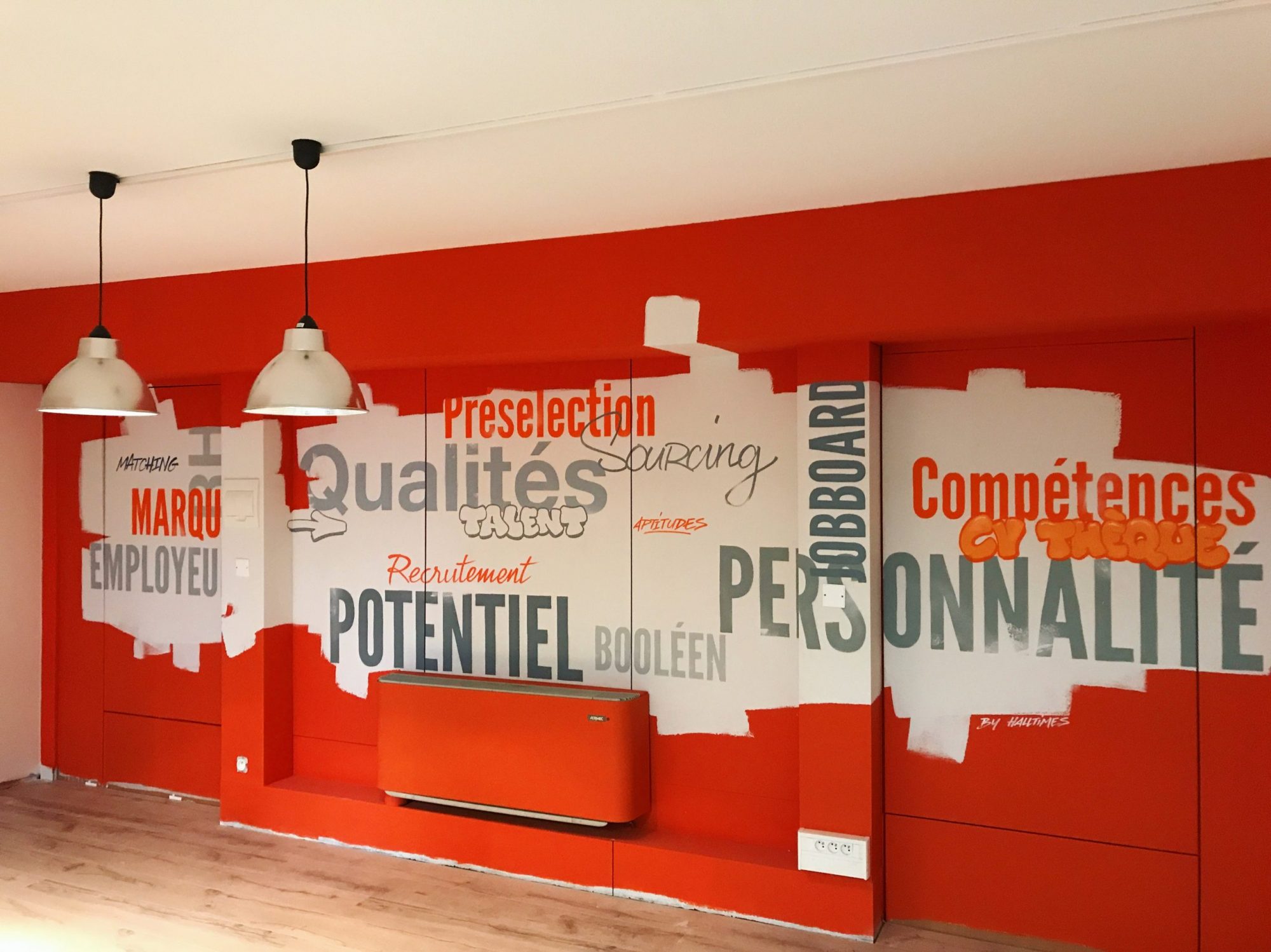 WORK & YOU - Recrutement - Fresque - Halltimes